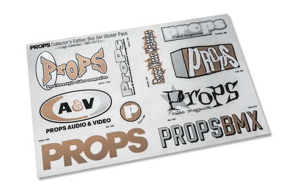 Props Collectors Edition Box Set Sticker Sheet – Volt BMX