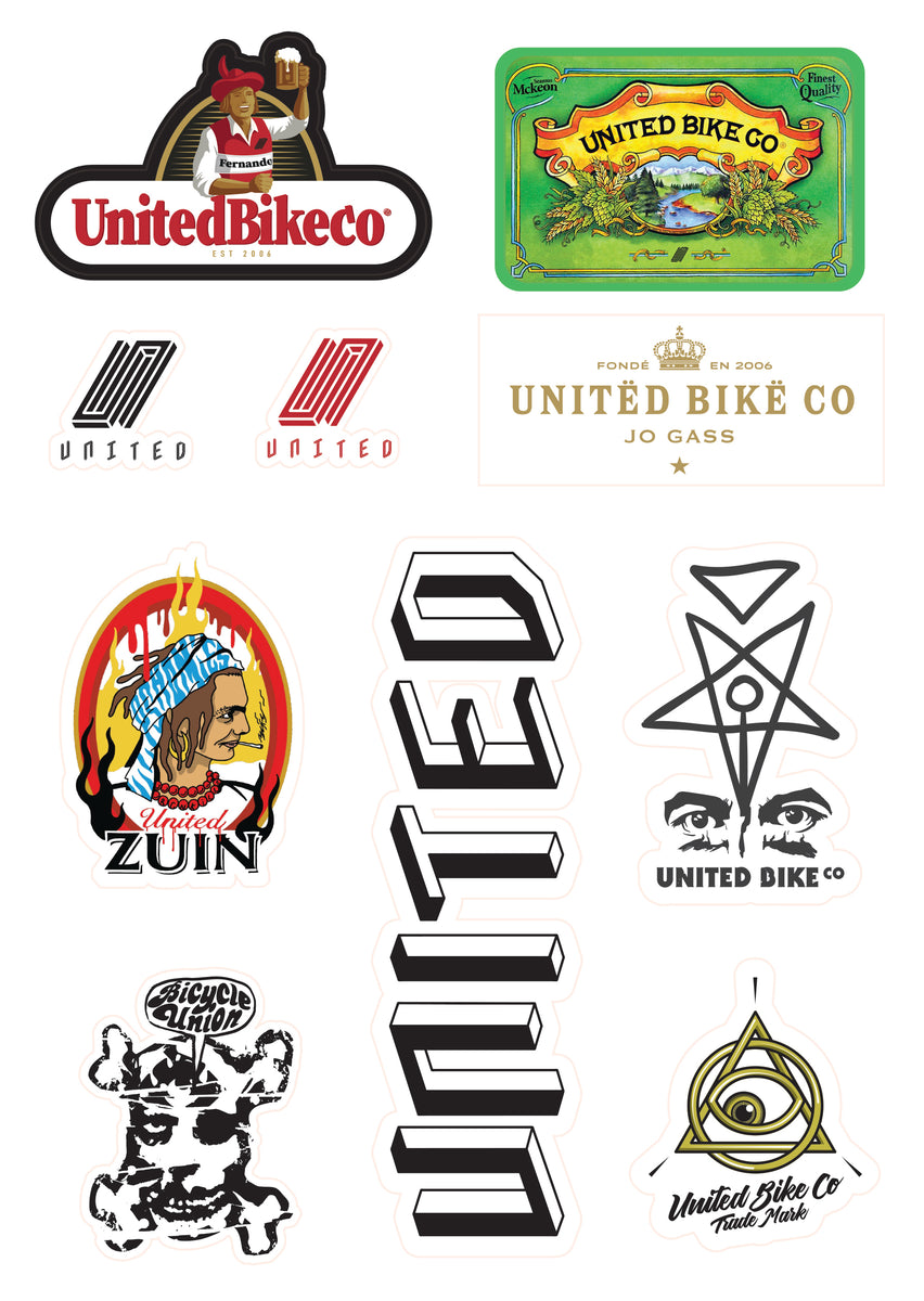 United Sticker Sheet 6" x 8" – Volt BMX